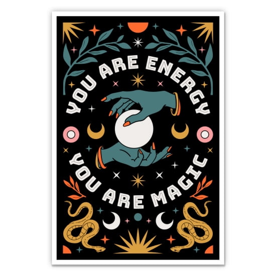 You Are Energy You Are Magic - 8" Vinyl Sticker - For Car Laptop I-Pad ...
