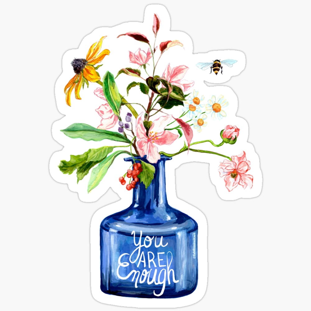 You Are Enough Sticker Phone Decal Water Bottle Stickers Car Decals ...