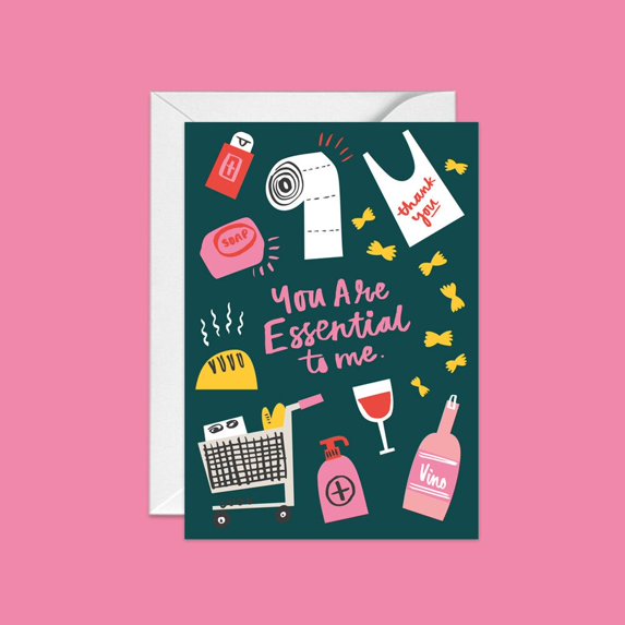 You Are Essential To Me Greeting Card – Funny and Heartfelt Design ...