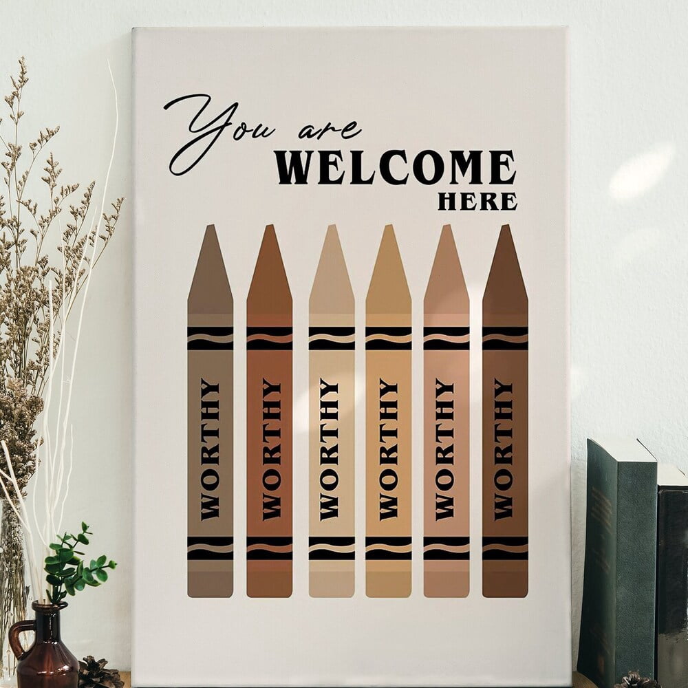 You Are In Here Worthy Crayon Poster, Art Classroom Decor, Art ...