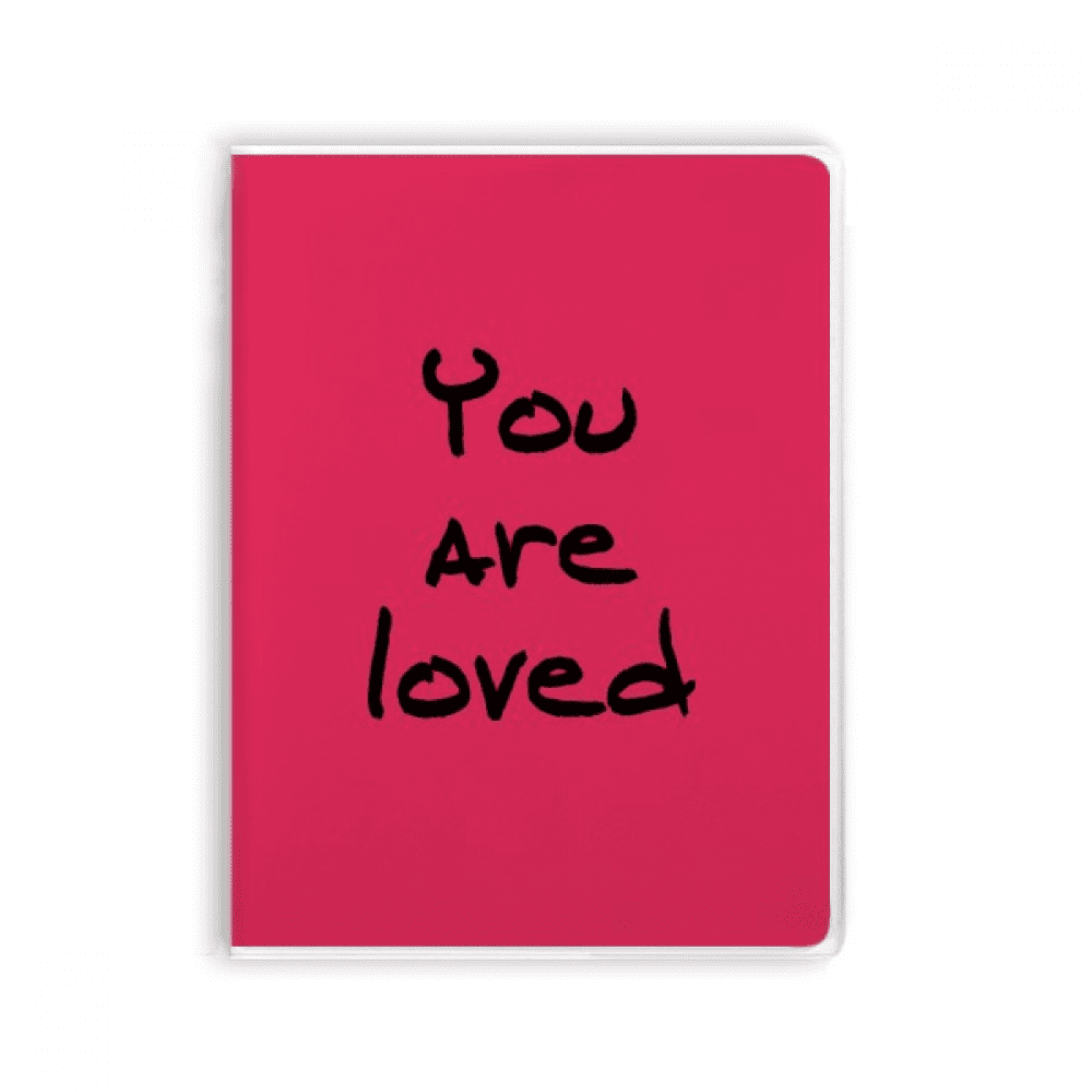 You Are Loved Inspirational Quote Sayings Notebook Gum Cover Diary Soft ...