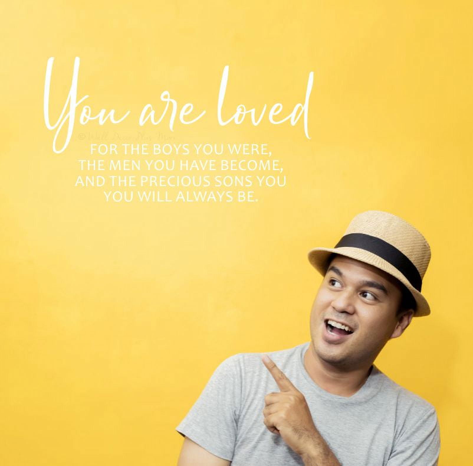 You Are Loved Son Quote Wall Decor - Son Quote Wall Decal - Gift From ...
