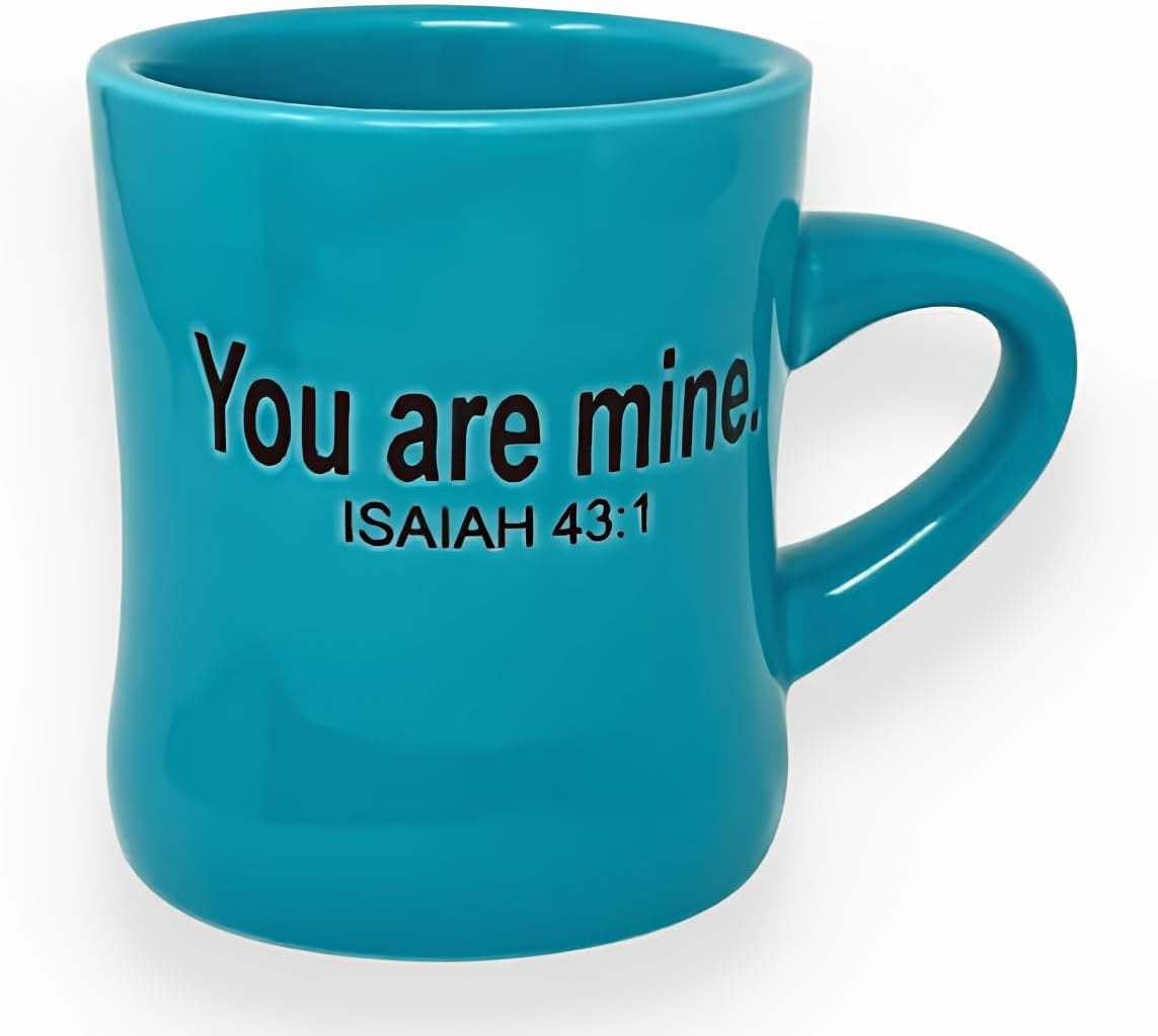 The Chosen, Ceramic Mug, 11 oz, Teal with Isaiah 43:1 Scripture ...