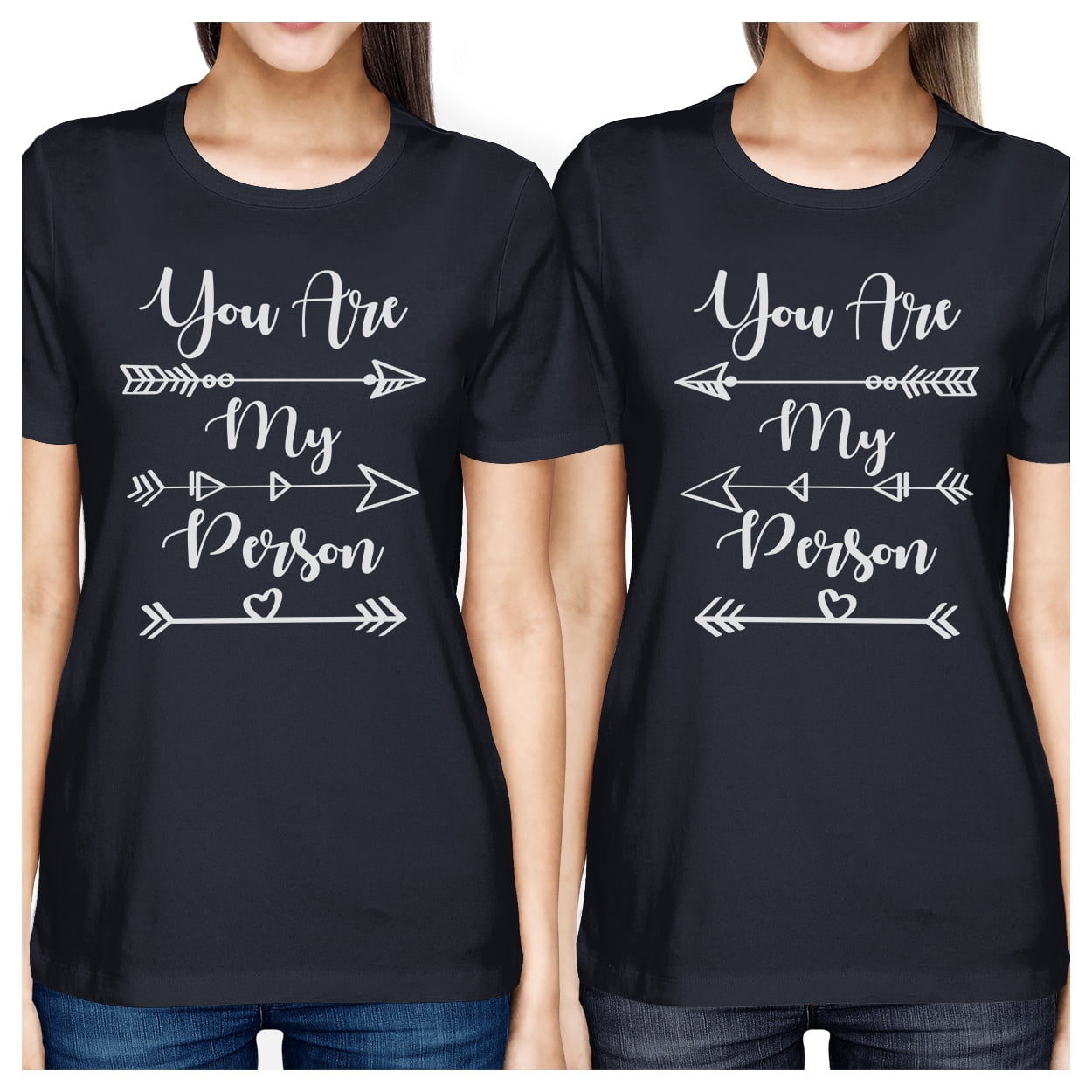 You Are My Person BFF Matching Navy Shirts - Walmart.com