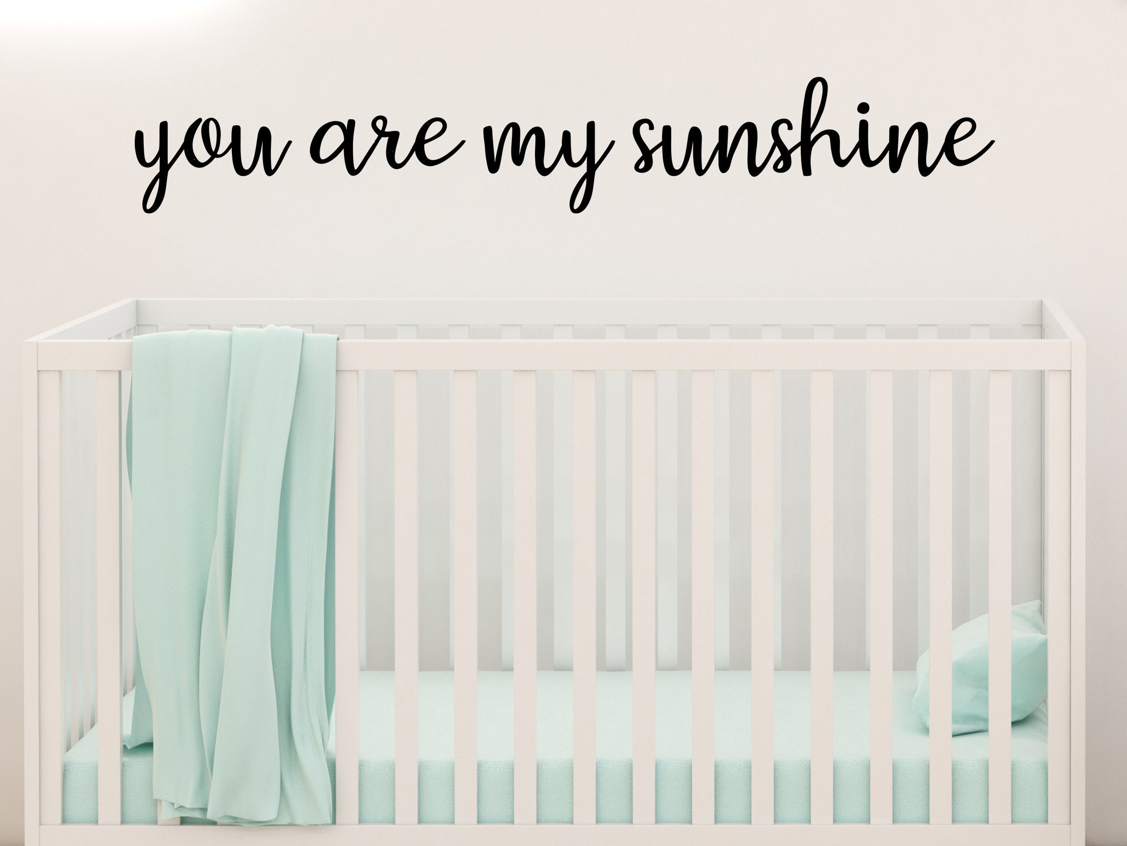 You Are My Sunshine Cursive | Kids Room Wall Decal - Walmart.com