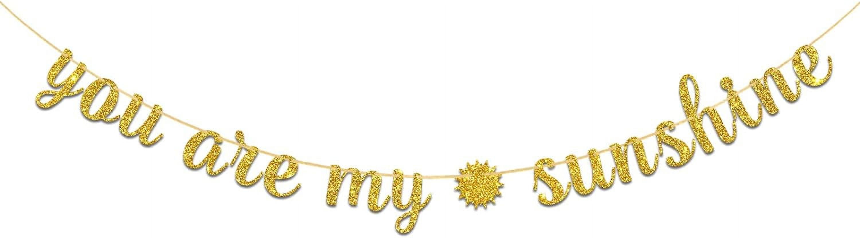 You Are My Sunshine Party Banner - Wedding, Birthday, Baby Shower Party ...