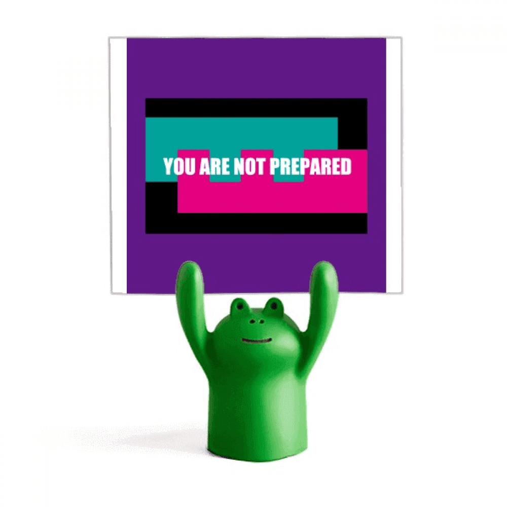 You Are Not Prepared Art Deco Fashion Memo Holder Cartoon Animal Frog ...