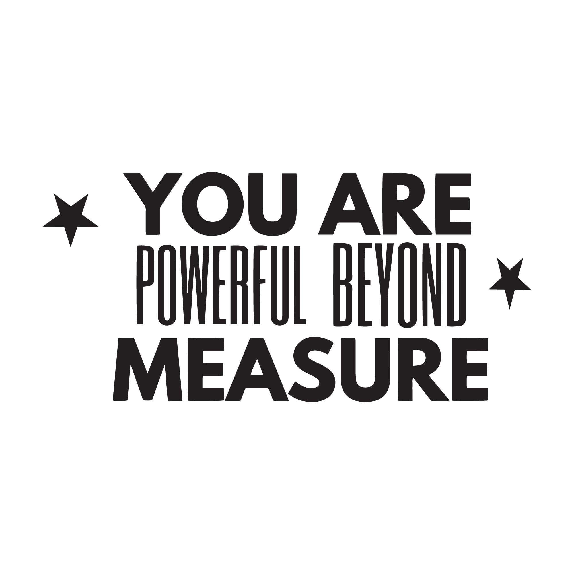 You Are Powerful Beyond Measure Motivational Quote Fitness Workout ...