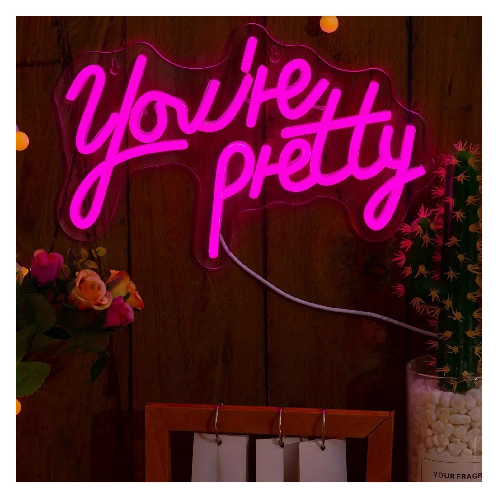 You Are Pretty Neon Sign, For Wall Decor Bedroom Bar Pub Club Living ...
