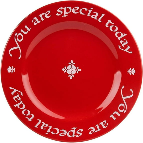 Special Occasion Ceramic Plate in Red for Birthday and Family ...