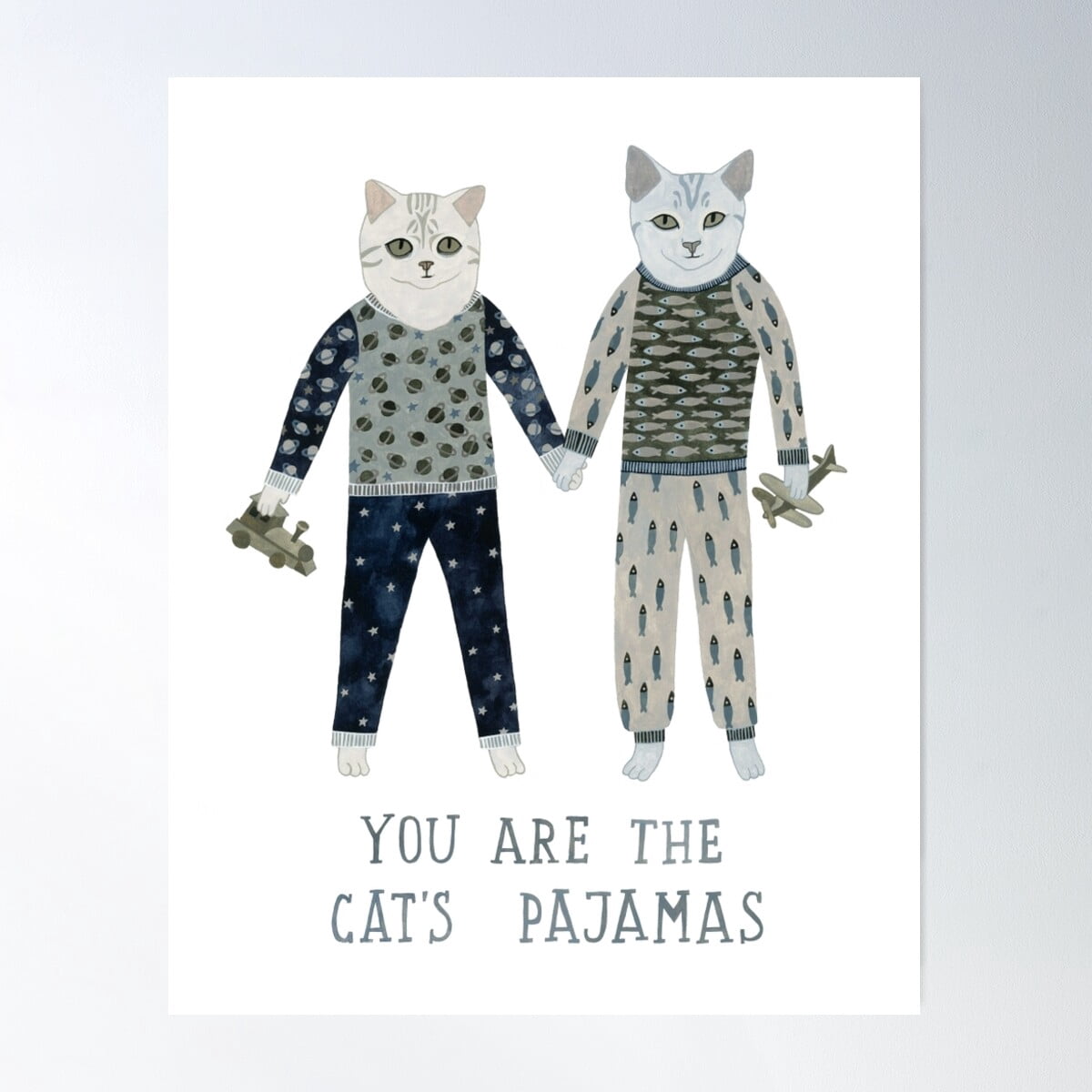 You Are The Cat'S Pajamas Poster Wall Art, Modern Wall Decor For Living ...