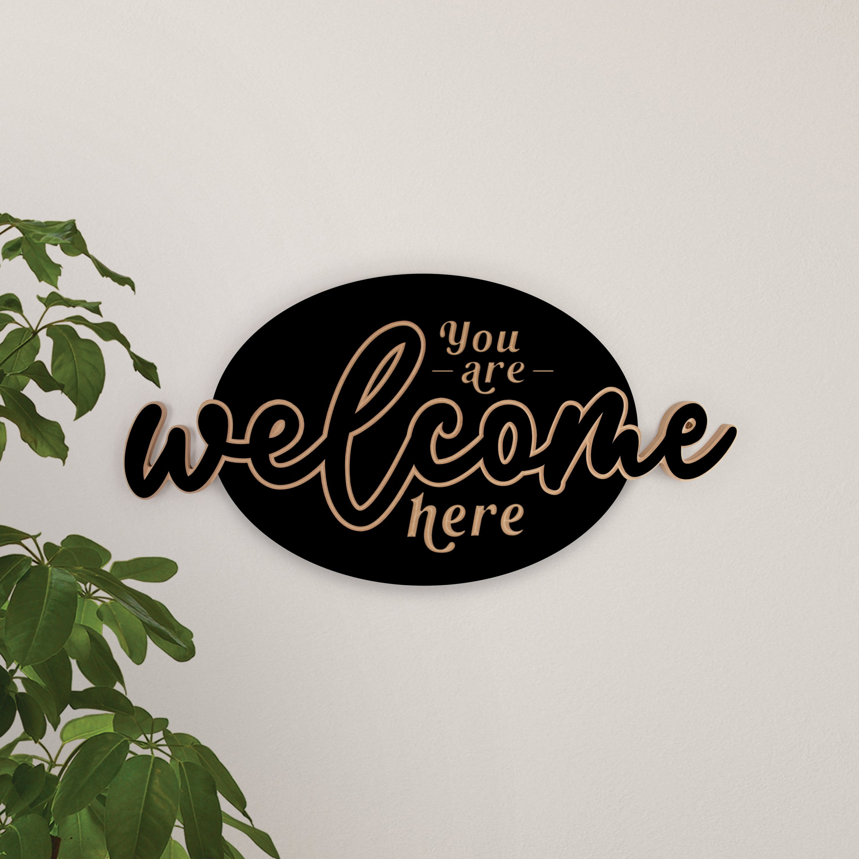 You Are Welcome Here Ornate Décor - Walmart.com