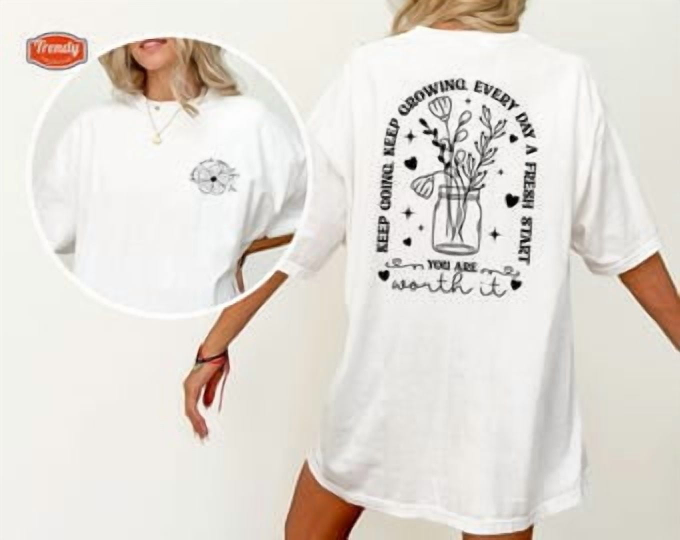 You Are Worth It Shirt, Every Day Is A Fresh Start, Keep Going, Keep ...