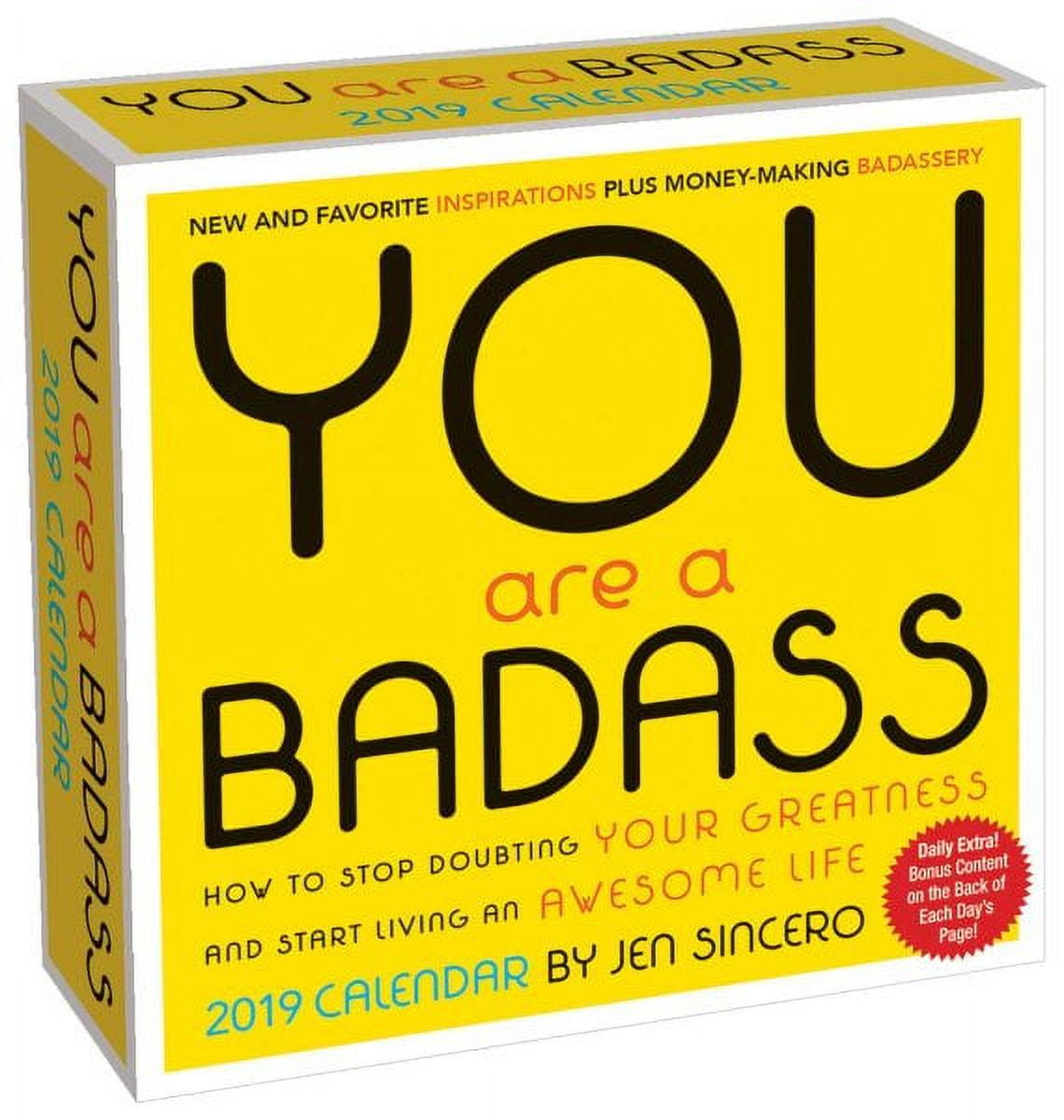 You Are a Badass 2019 Calendar - Walmart.com