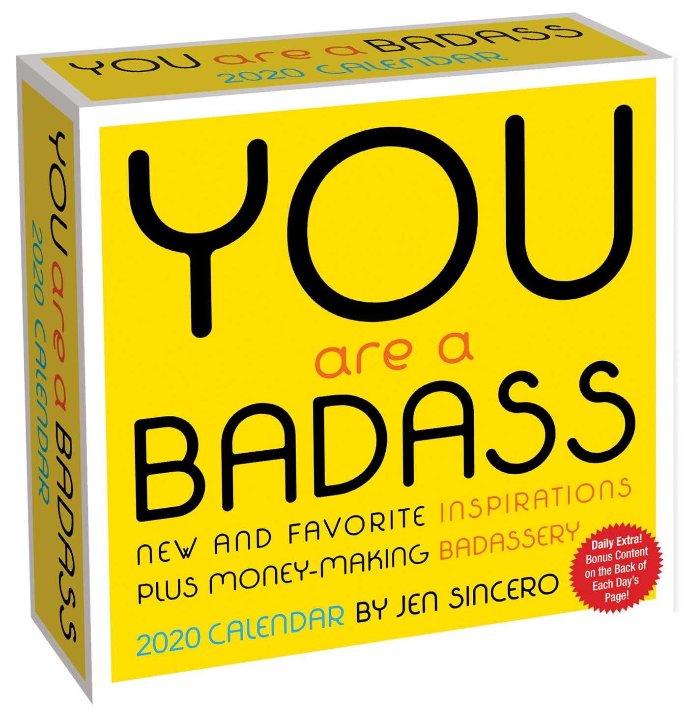 You Are a Badass 2020 Day-to-Day Calendar - Walmart.com