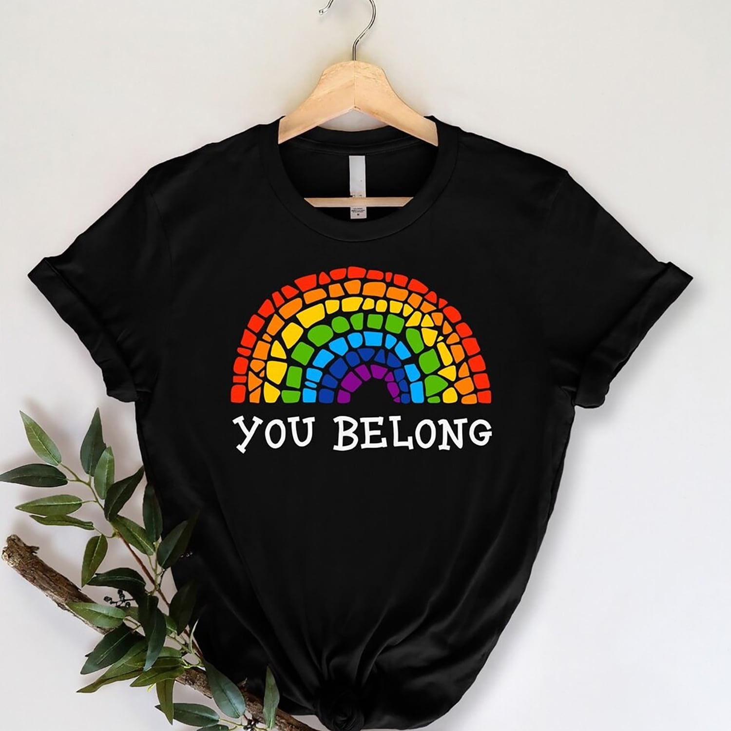 You Belong LGBTQ Shirt, Rainbow Flag Shirt, Pride Month Gifts, Proud ...
