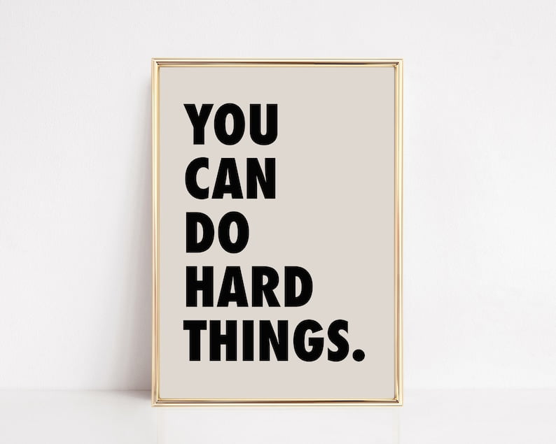 You Can Do Hard Things | Motivational Classroom Decor | Inspirational ...