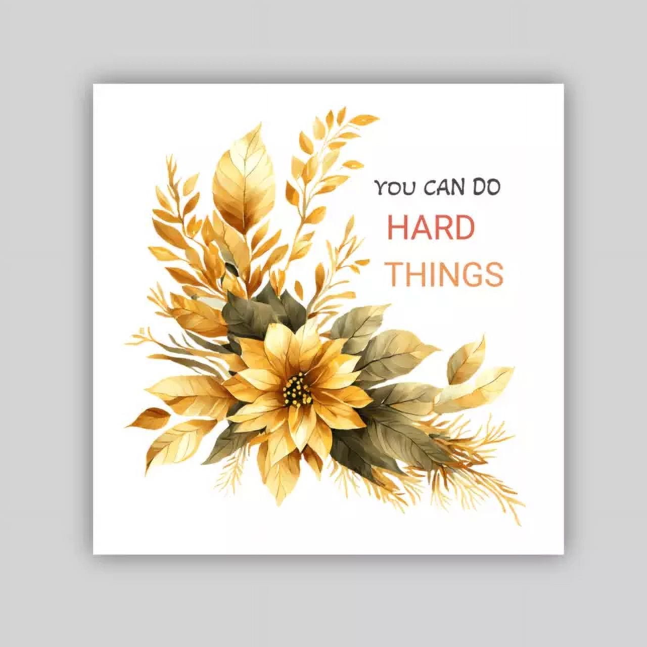 You Can Do Hard Things Motivational Positive Quote Sticker Phone Decal ...