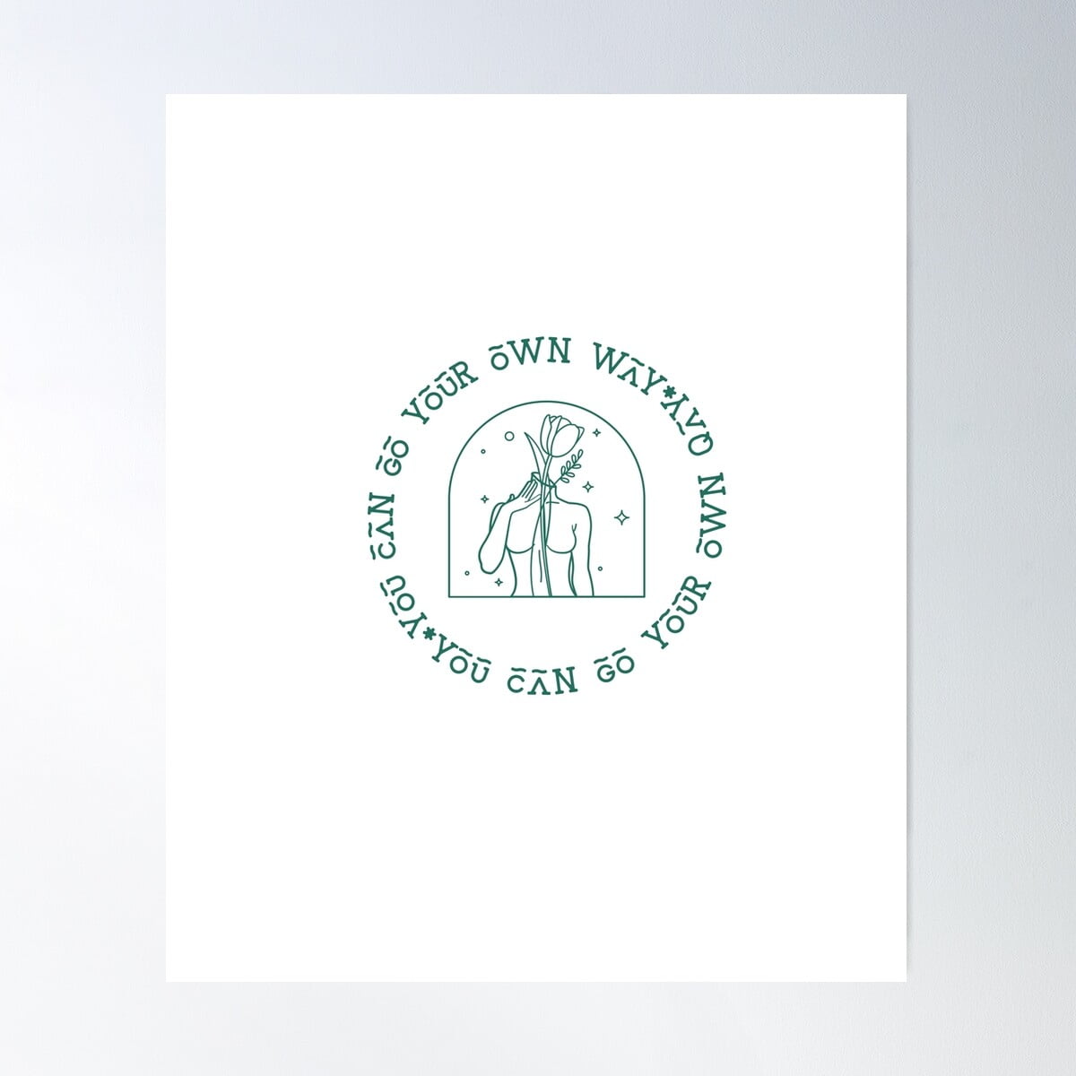 You Can Go Your Own Way Poster Wall Art, Modern Wall Decor For Living ...