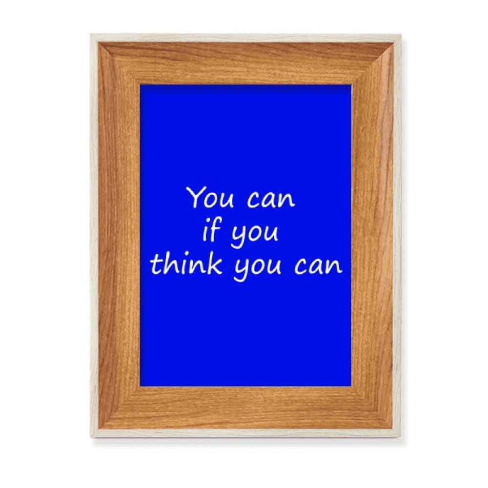 You Can If You Think You Can Desktop Wooden Photo Frame Display Picture ...