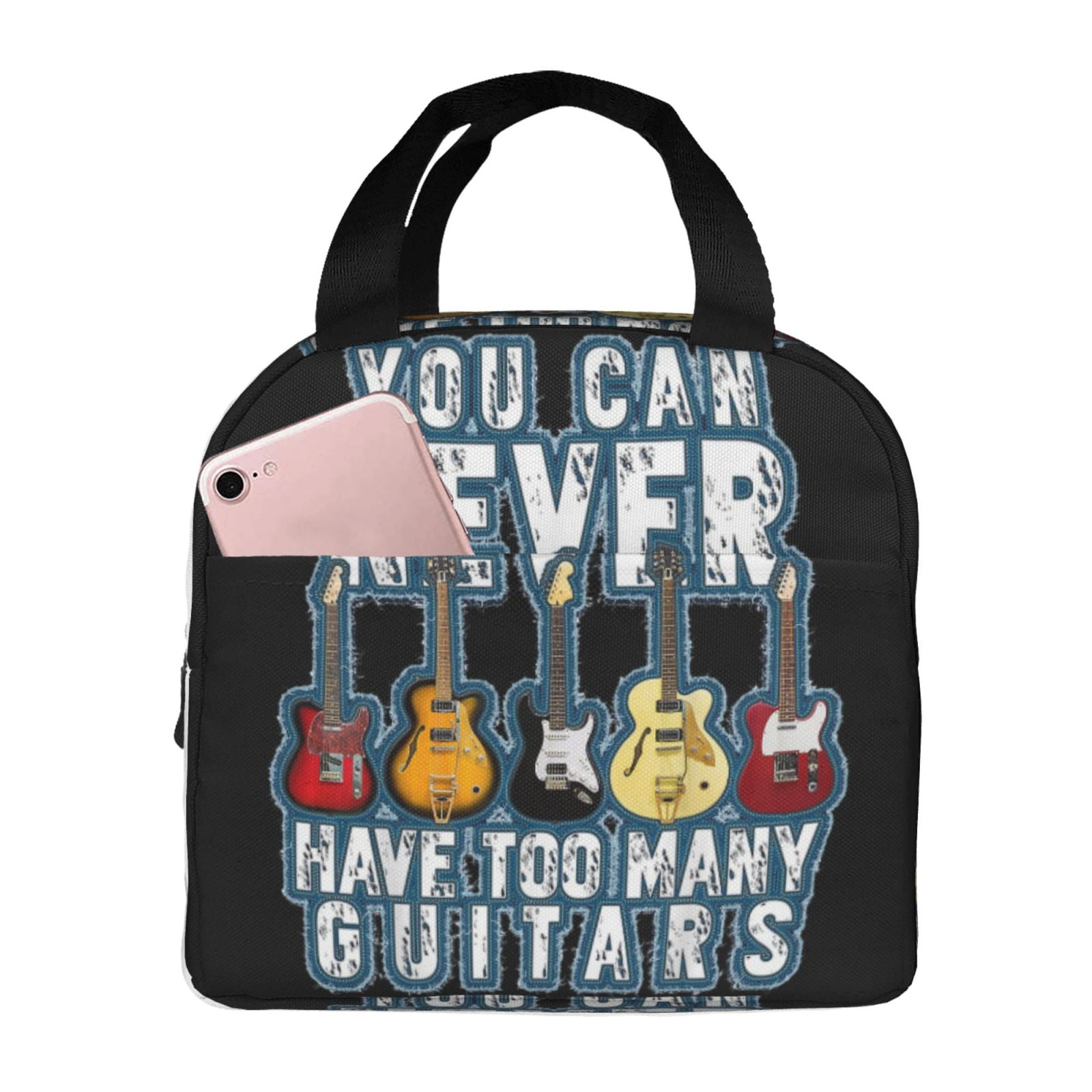 You Can Never Have Too Many Guitars Lunch Bag Insulated Lunch Box for ...