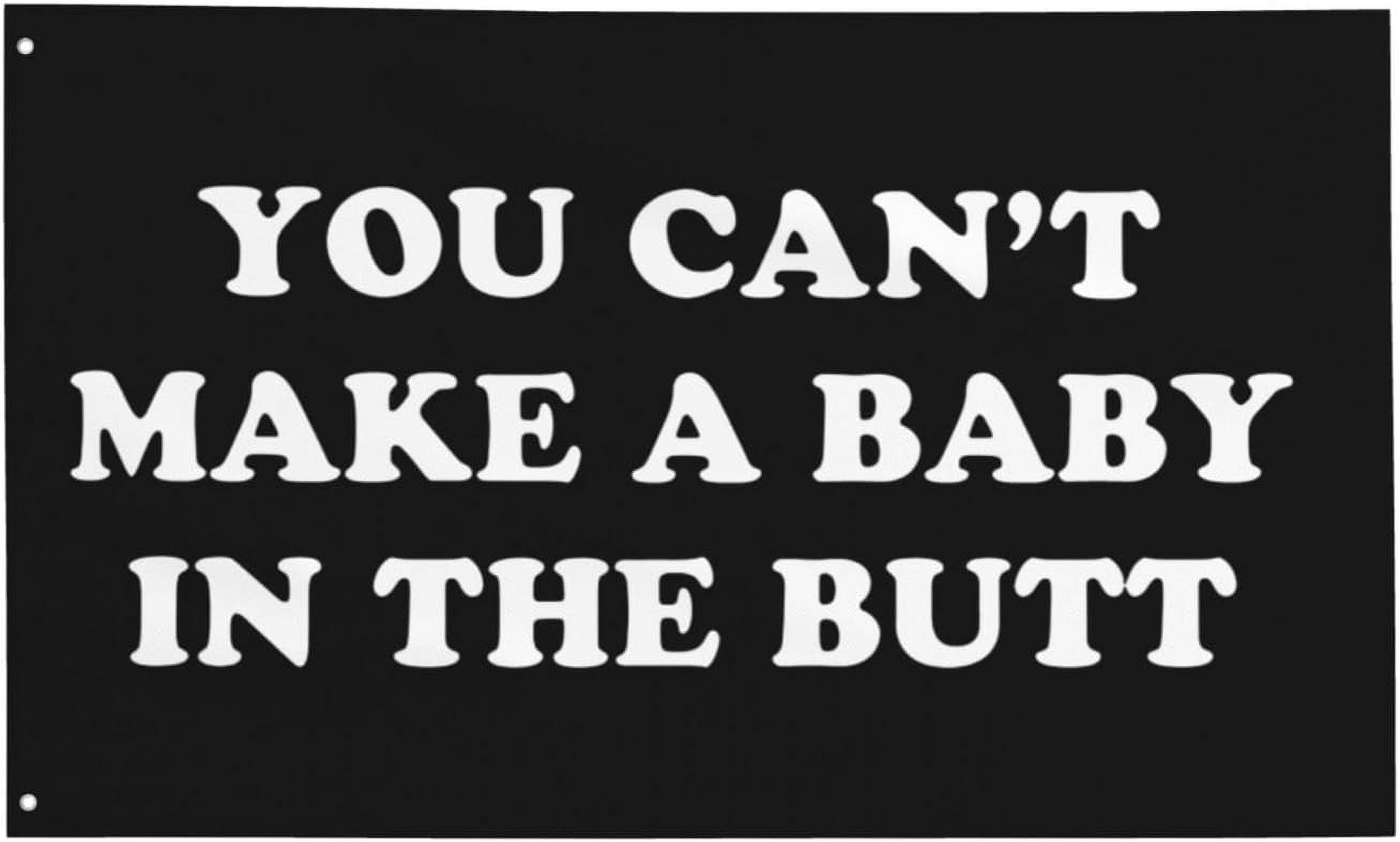 You Can't Make A Baby in The Butt Flag Motivational Flag Fitness ... You Can't Make A Baby in The Butt Flag Motivational Flag Fitness ...