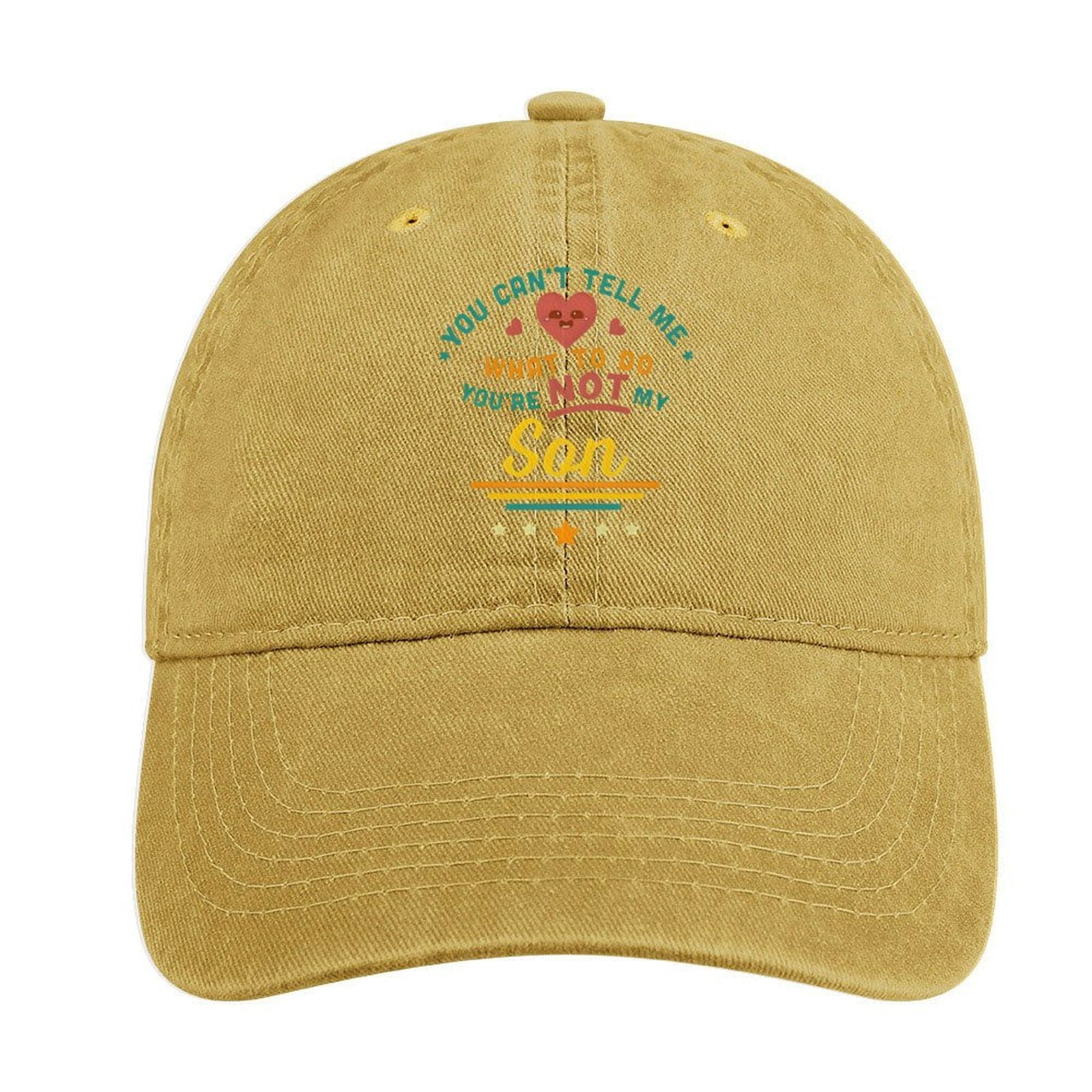 You Can't Tell Me What To Do Sand Colour Hat Adjustable Funny Fashion ...