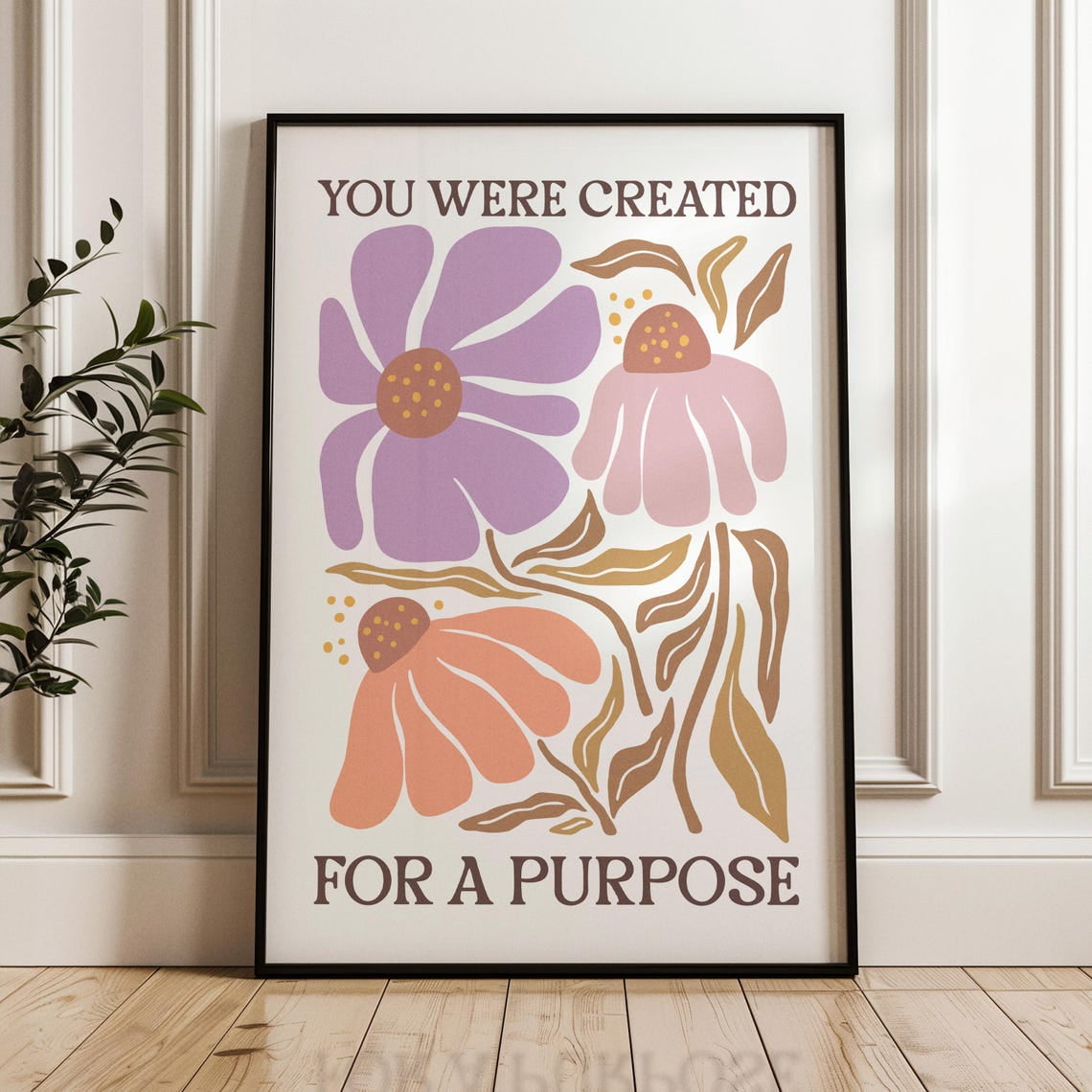 You Were Created For A Purpose Poster Print Christian Wall Posters ...