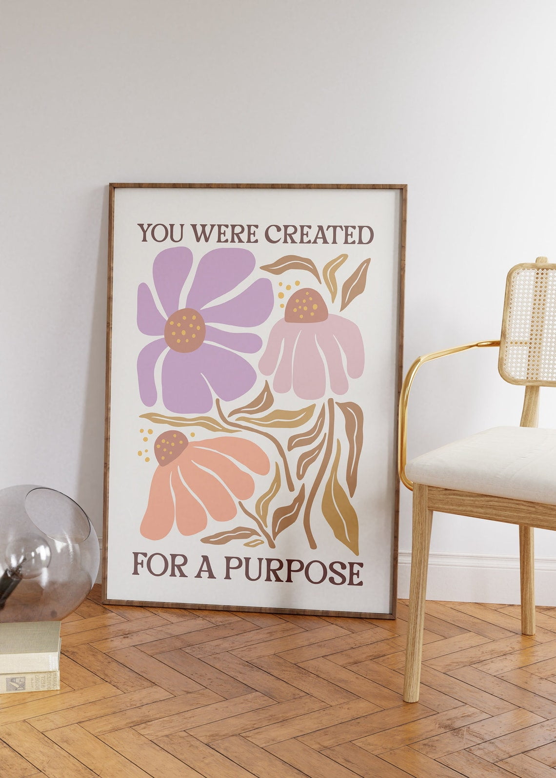 You Were Created For A Purpose Poster, Retro Christian Posters, Bible ...