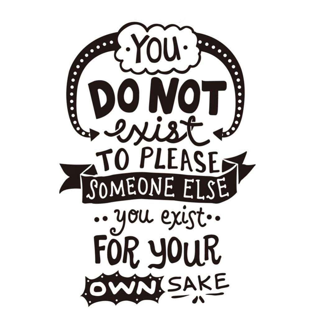 You Do Not Exist Sticker Living Room Bedroom Backdrop Wall Decorative ...