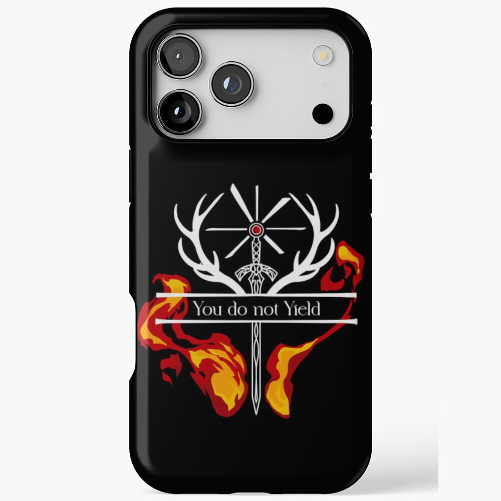 You Do Not Yield Fantasy Book Quote iPhone Case 11 to 17 Pro Max ...