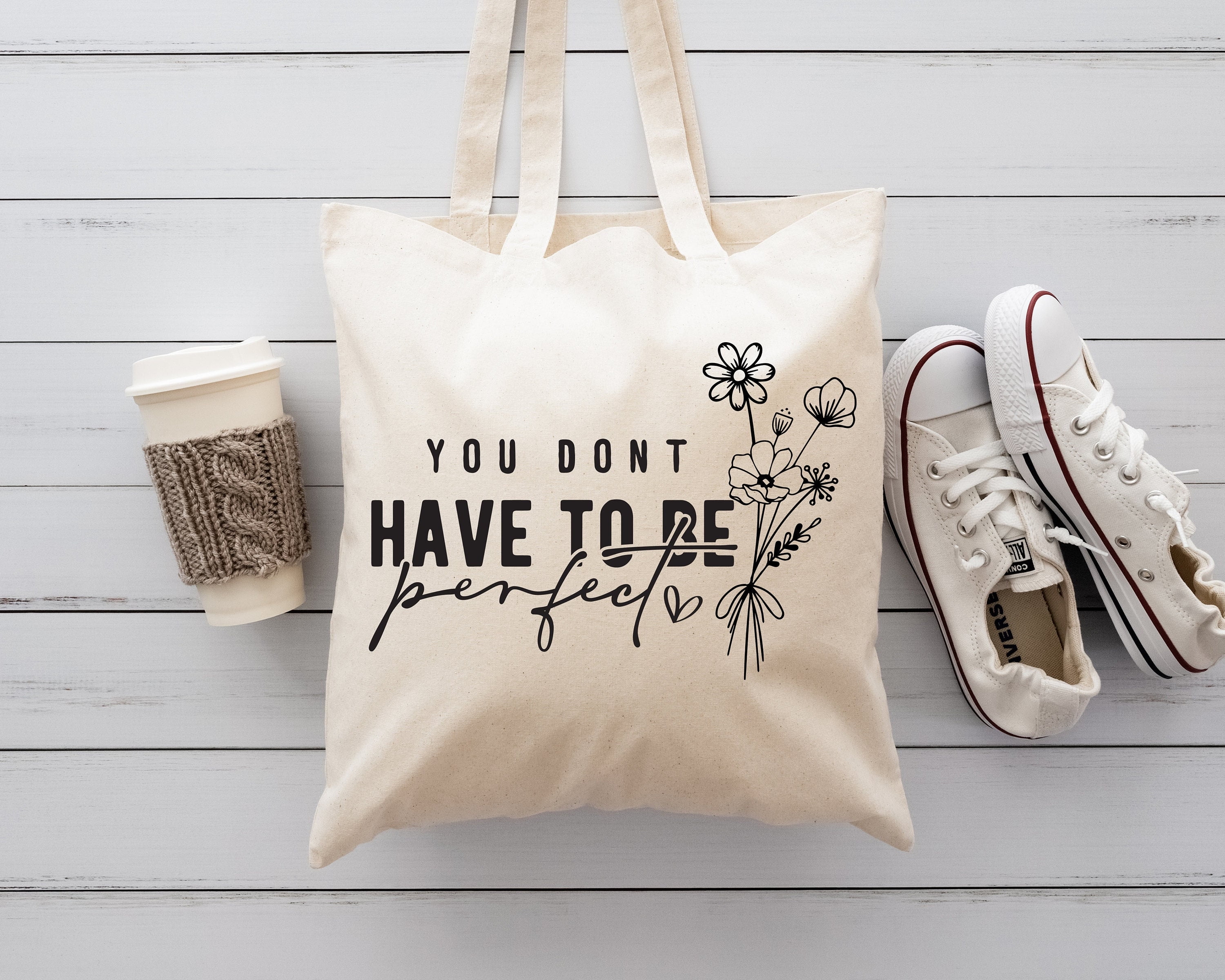 You Don't Have To Be Perfect Inspirational Mental Health Quote Canvas ...