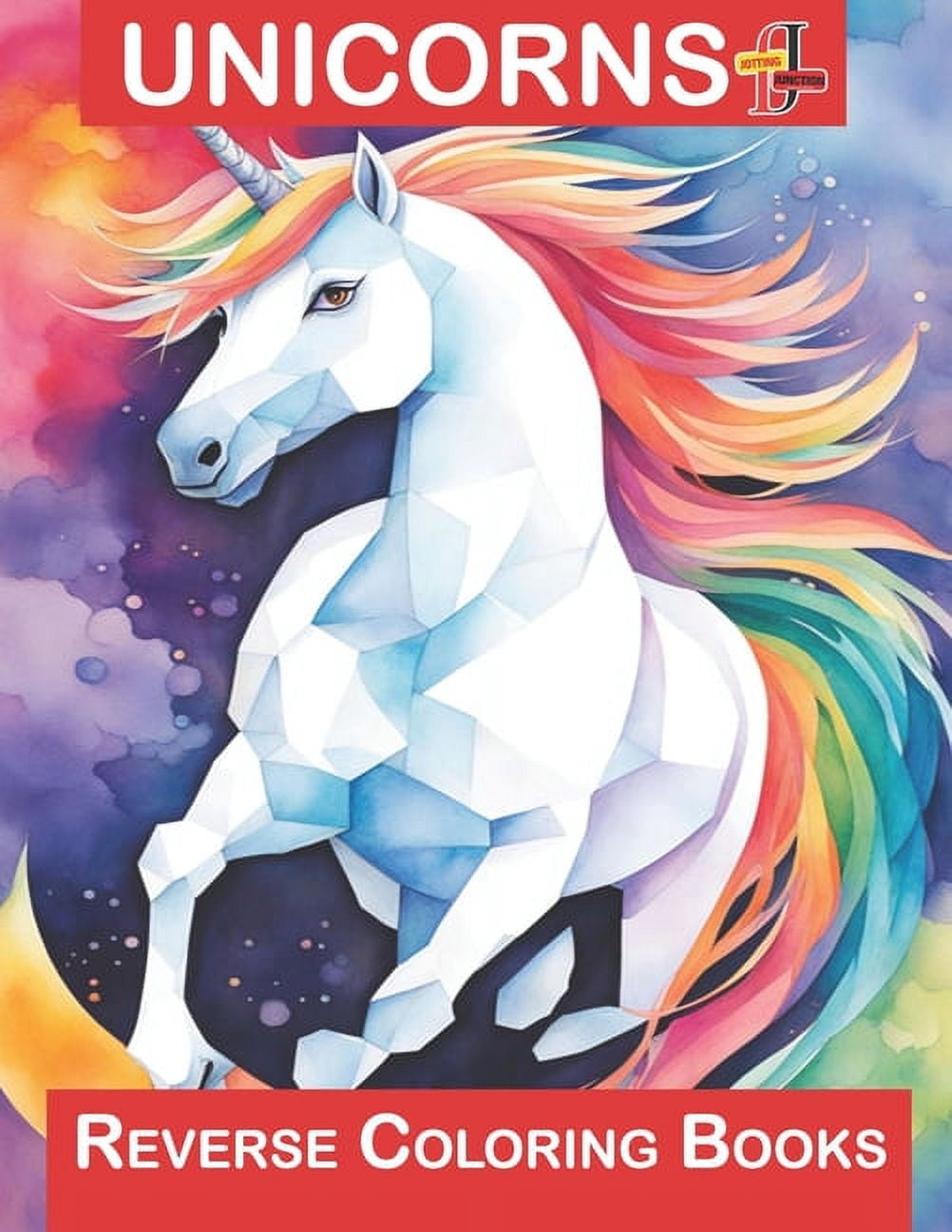 You Draw the Lines Coloring Books Unicorns Reverse Coloring Book: ink ...