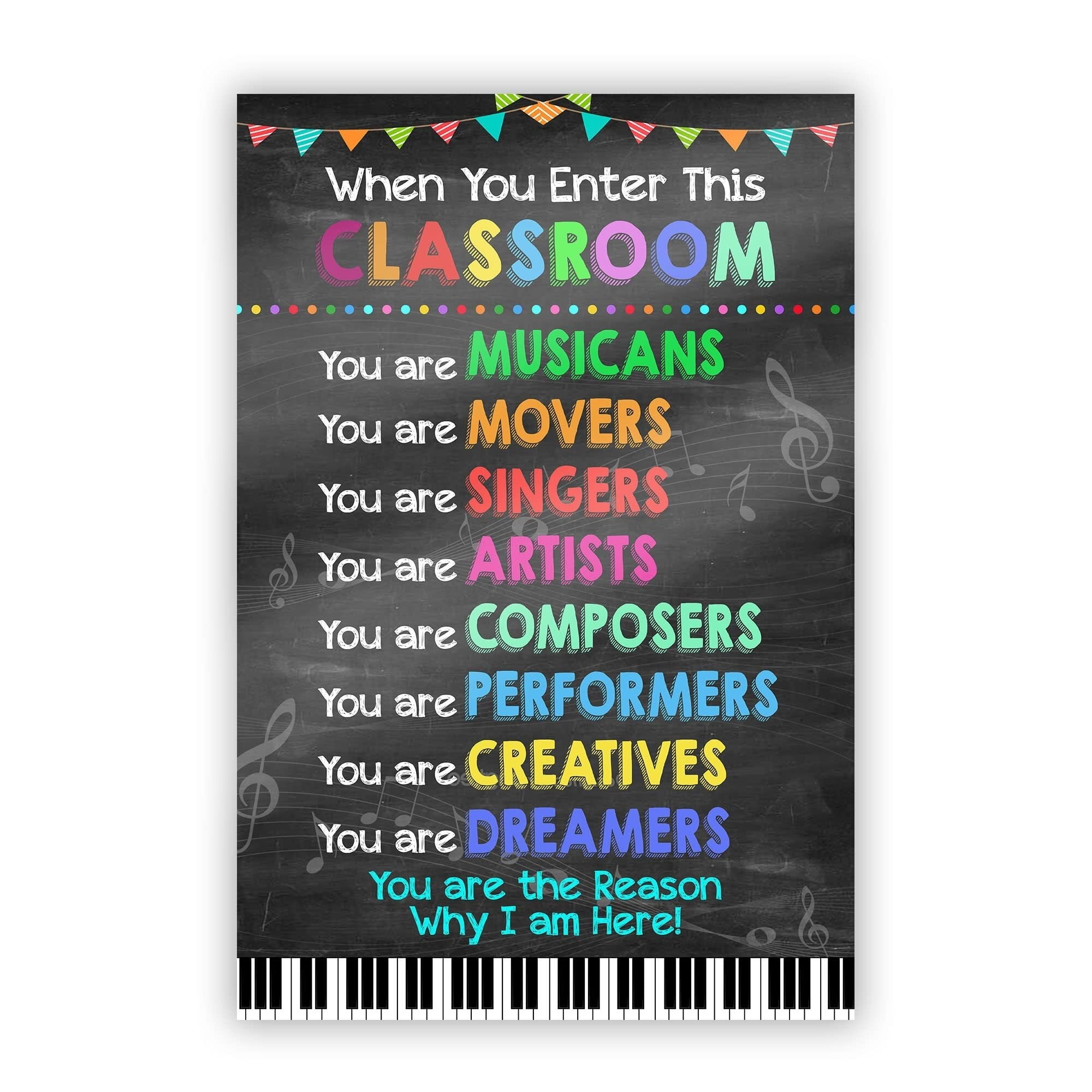 When You Enter This Classroom, You Are Musicians Poster Music Teacher ...