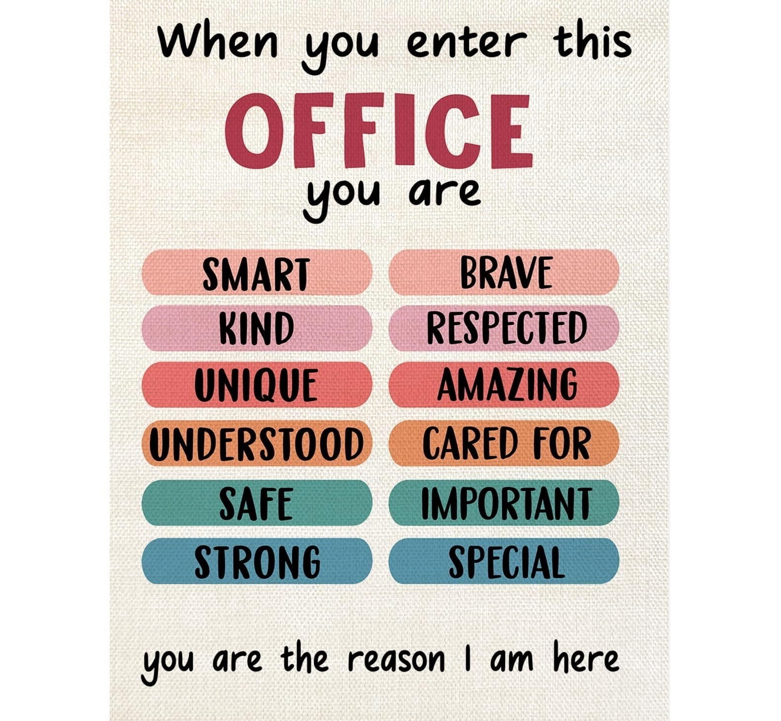 When You Enter This Office Welcome Poster, Nurse Office Decorations ...