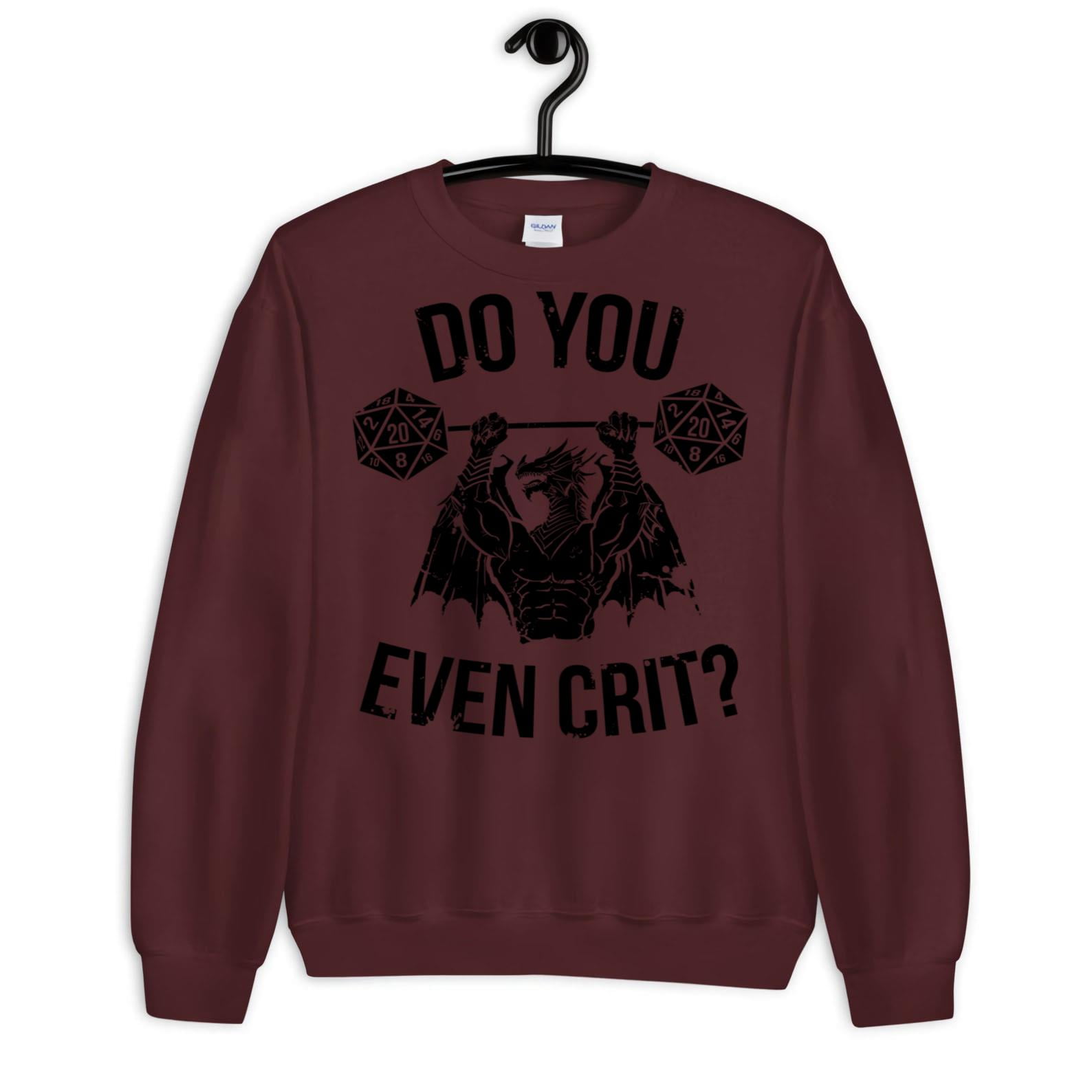 Do You Even Crit Fitness Master Mythical Strength Dragon DnD D20 Dice ...