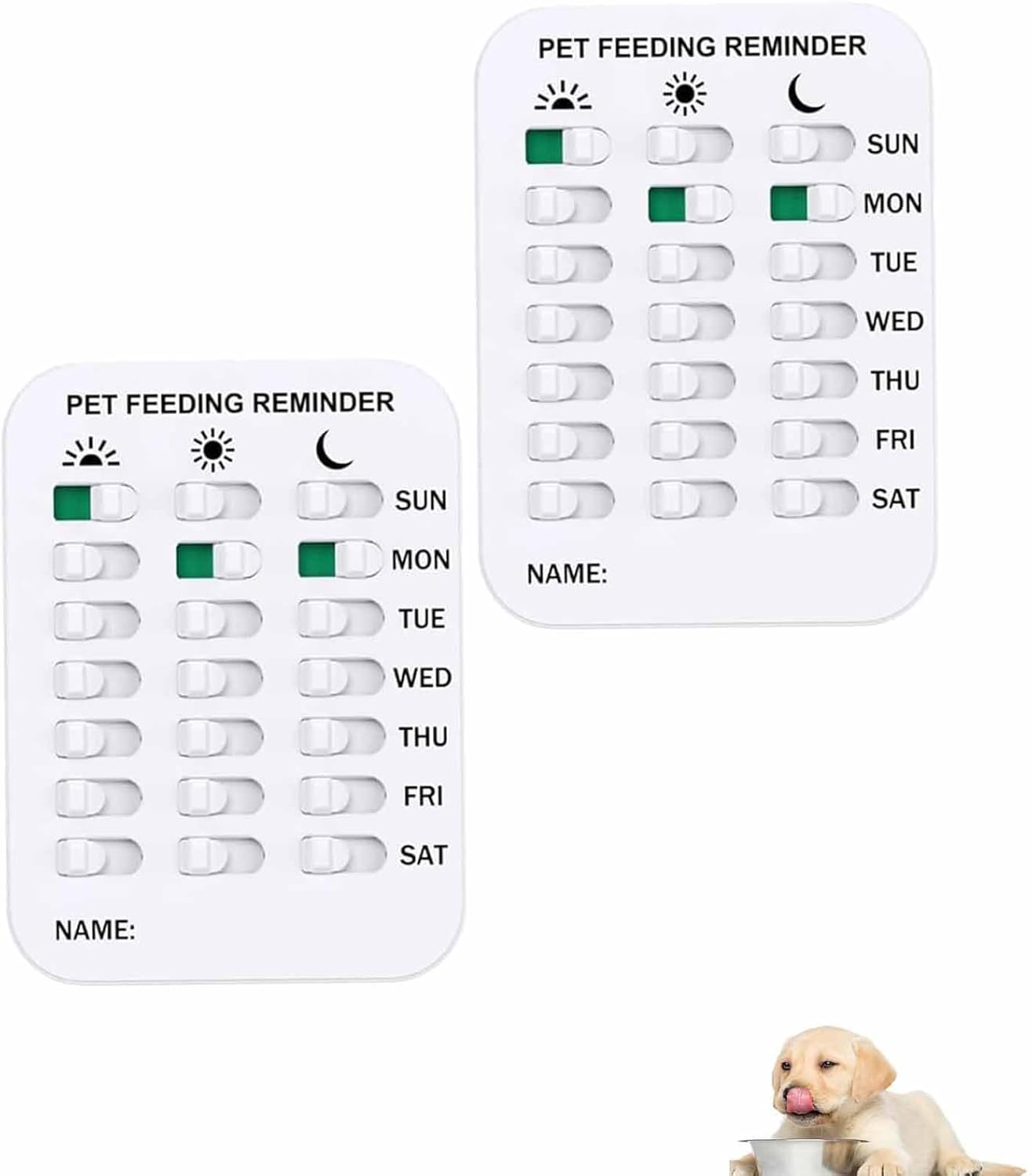 Did You Feed The Cat Trackers, 3 Times A Day Pet Feeding Reminder ...