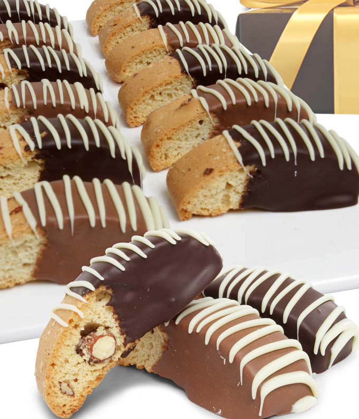 From You Flowers - Belgian Chocolate Dipped Biscotti Assortment - 12 ...