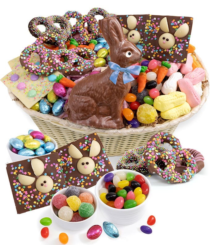 From You Flowers - Happy Easter! Candy and Chocolate Treats Basket ...