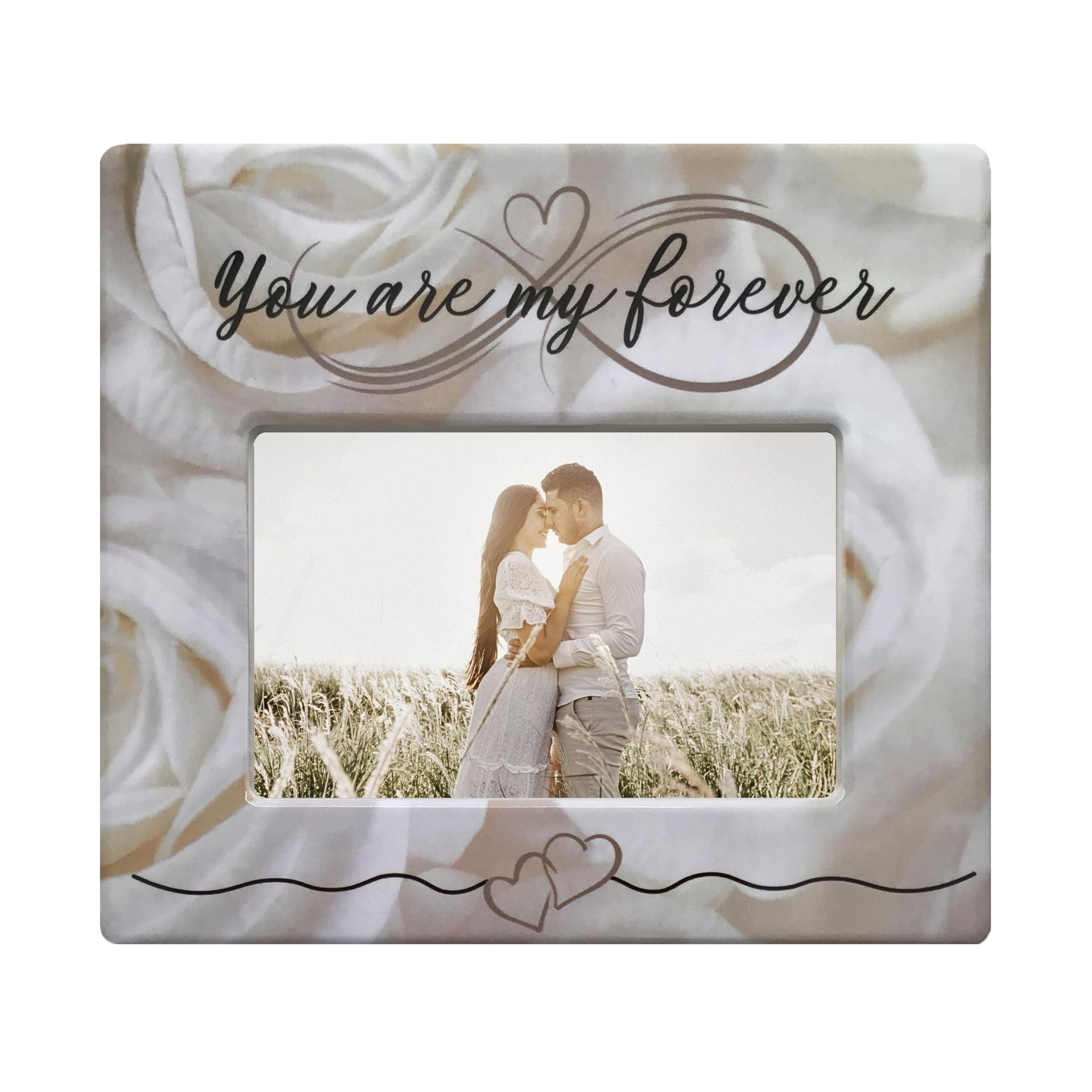 You Are My Forever - Hearts and Flowers Couple Photo Frame: Romantic ...