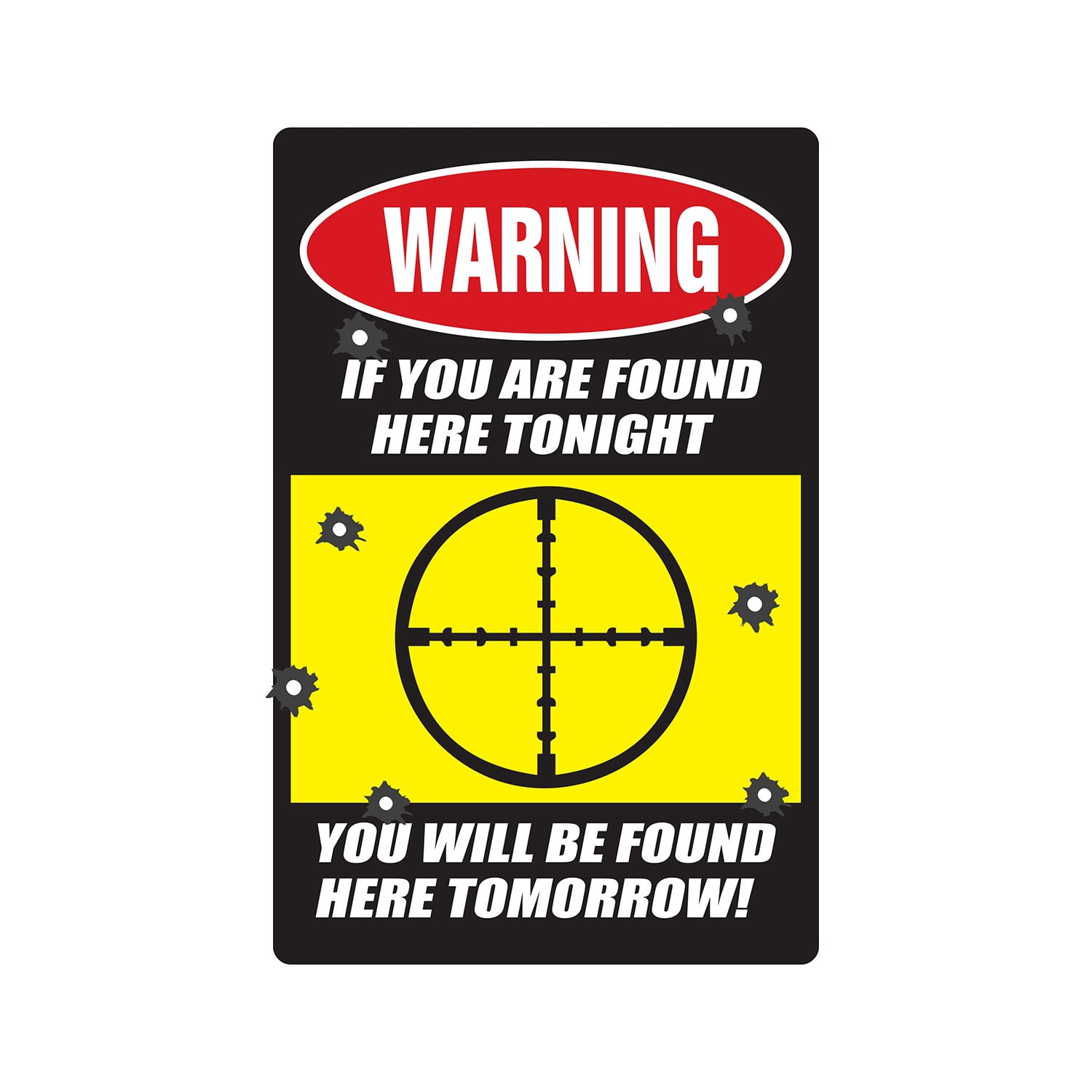 If You Are Found Here Tonight You Will Be Found Here Tomorrow! Warning ...