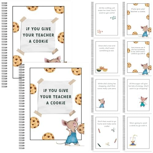 If You Give Your Teacher a Cookie Book, [2 Pack] Teacher Appreciation ...