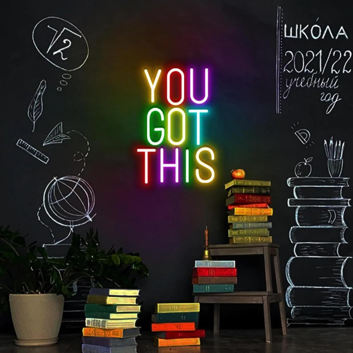 You Got This Neon Sign for Wall Decor Motivational Inspired Letters ...