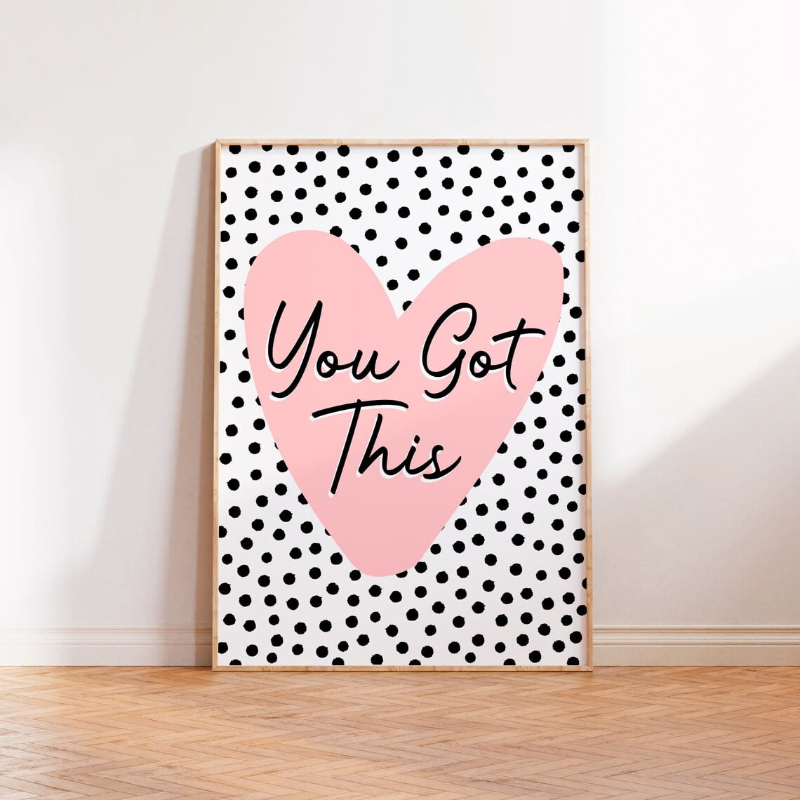 You Got This Poster, Motivational Quote Typography Poster, Black White ...