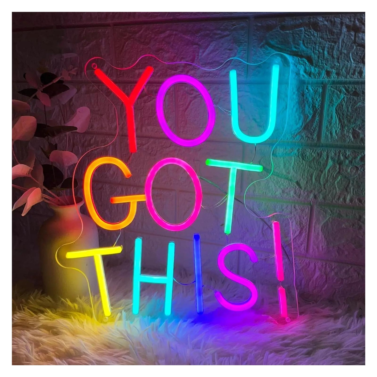 "You Got This"Neon Sign Inspirational Dimmable LED Light For Bedroom ...