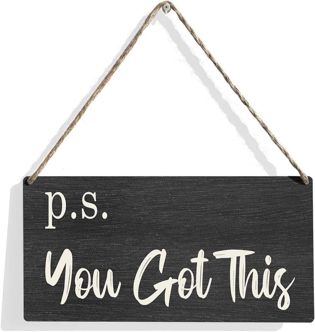 You Got This Wood Sign Inspirational Wooden Signs Rustic Hanging Plaque ...