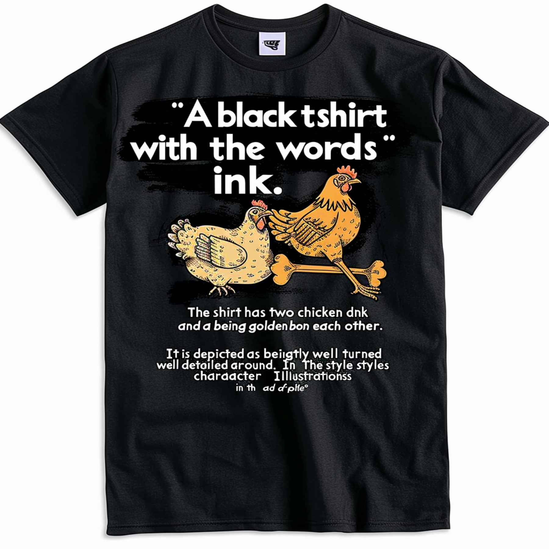 You Had Me at Fried Chicken VintageInspired Black TShirt Unique Minimalistic Design S500 V4 ...