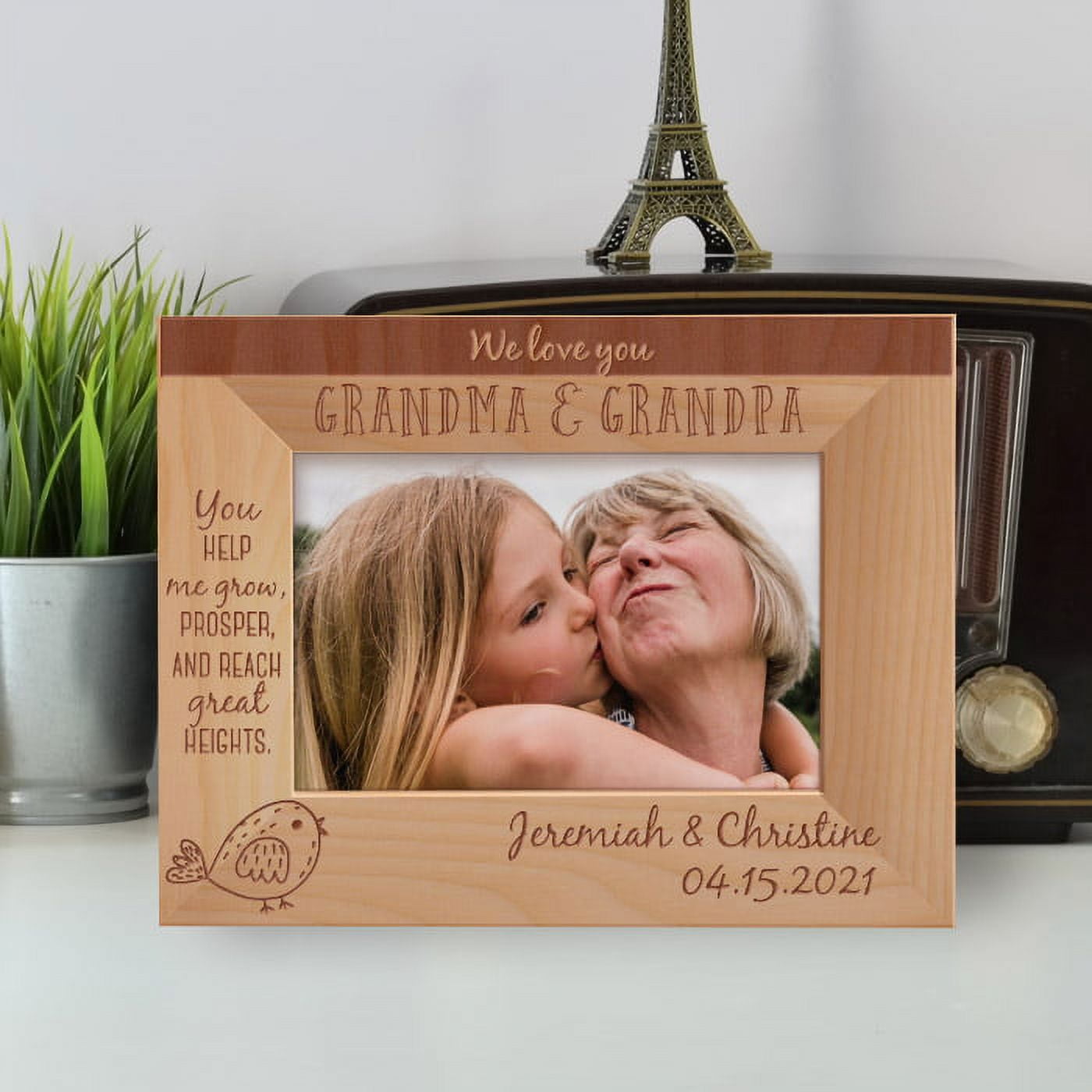You Help Me Grow Prosper And Reach Great Heights Personalized Wooden ...