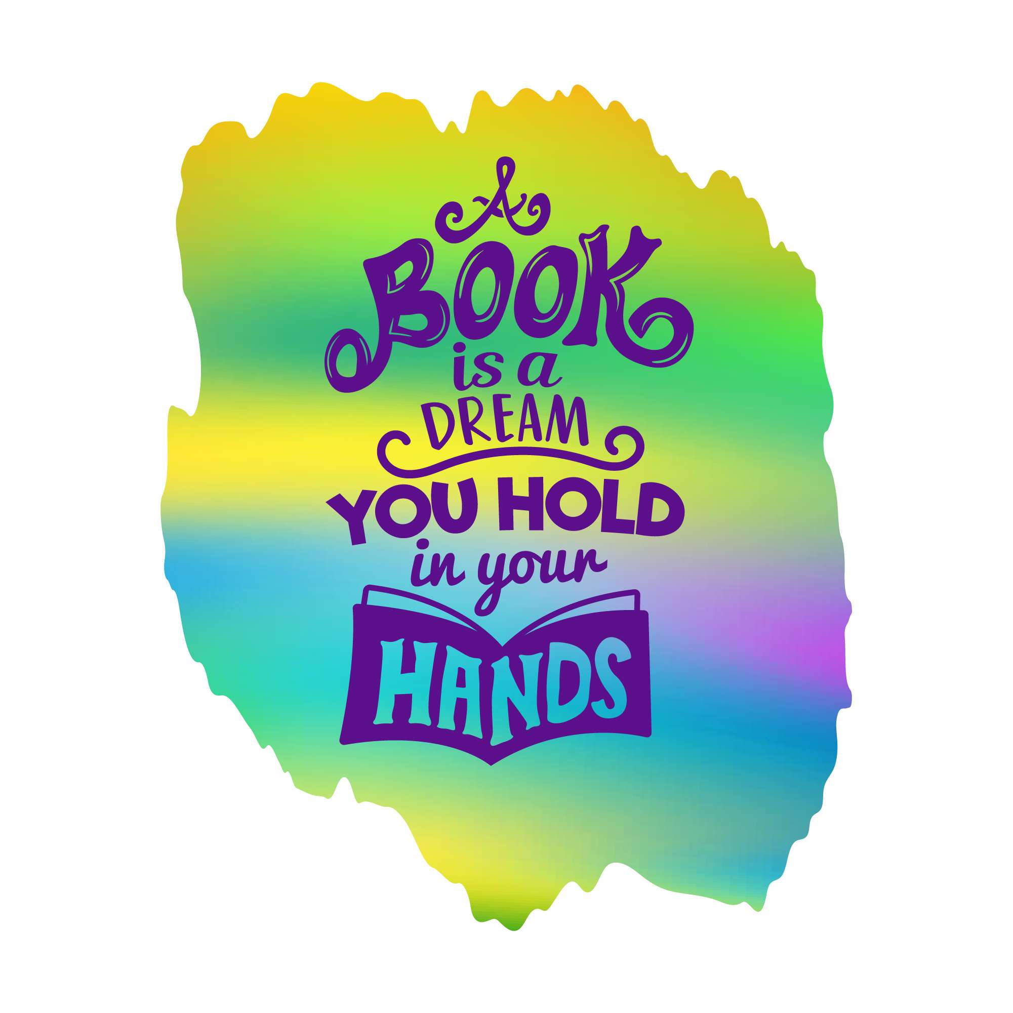 You Hold in Your Dreams A Book Is A Dream Motivational Quote Design ...