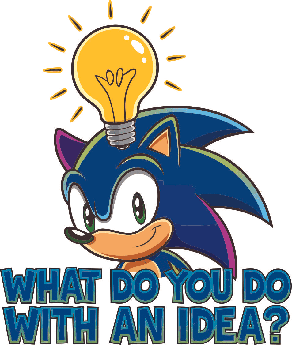 What Do You Do With An Idea Blue Hedgehog Motivational Creative ...